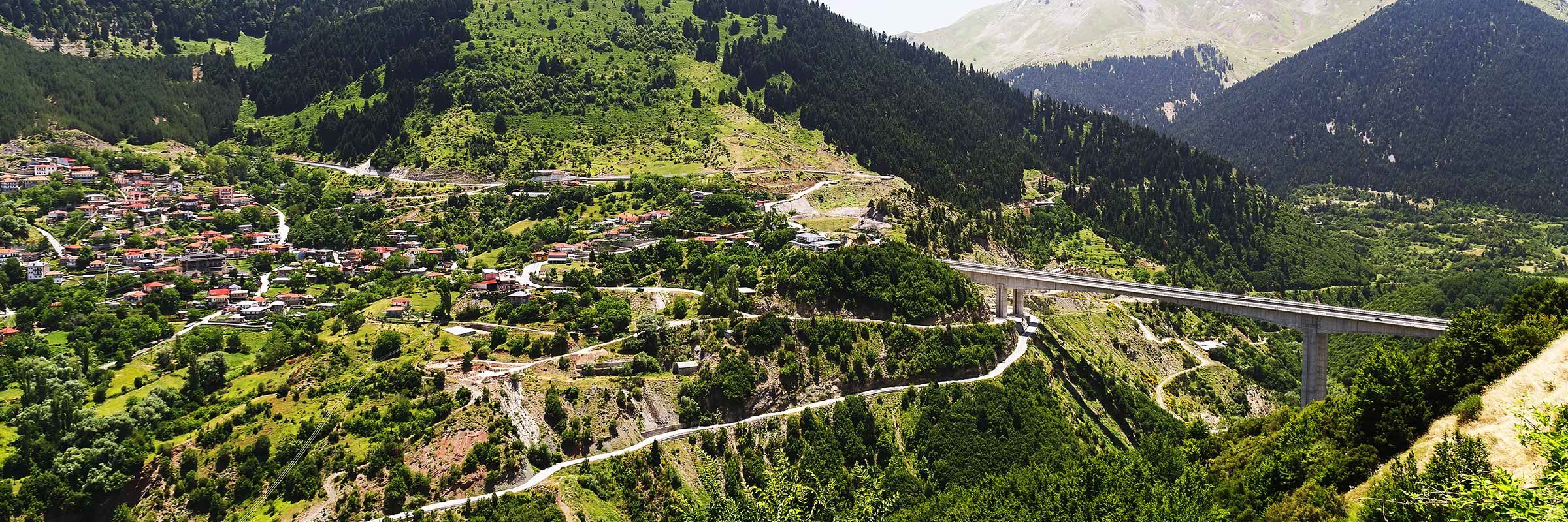 Pindus mountains maps